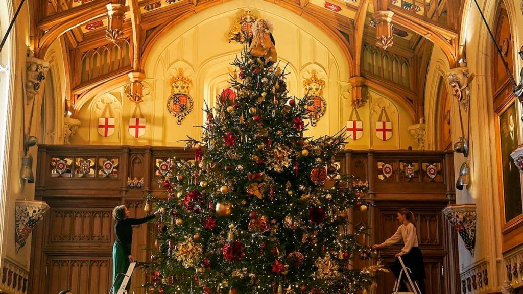 Windsor Castle’s Iconic Christmas Tree Shines Again