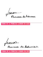 What Princess Leonor's signature reveals?