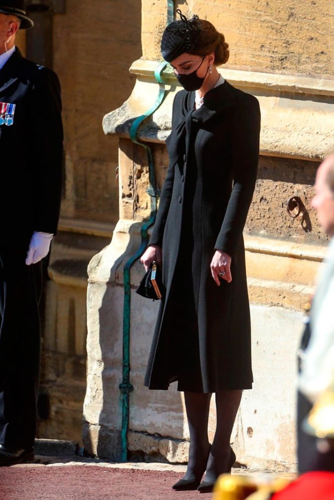 Kate Middleton at Prince Philip funeral in Photos