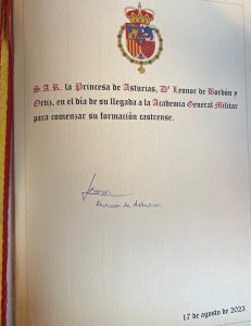 How princess Leonor's handwriting looks like and why it caused controversy