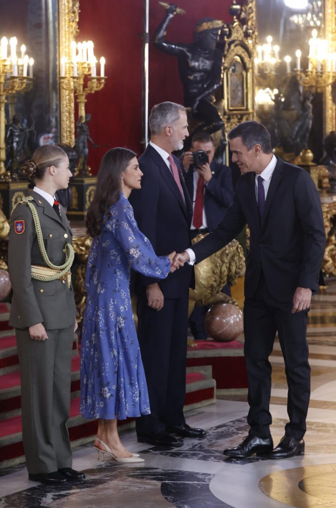 Princess Leonor's first reception at the Royal Palace