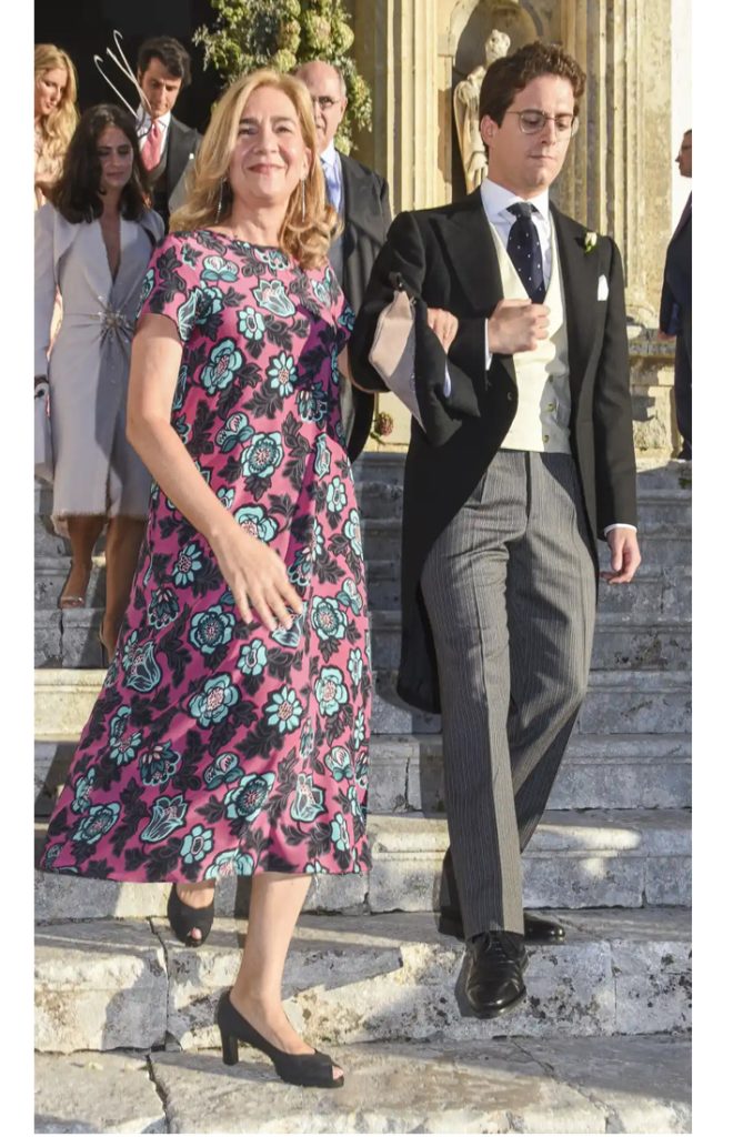 The dress worn by the Infanta Cristina at the wedding of Javier Prado