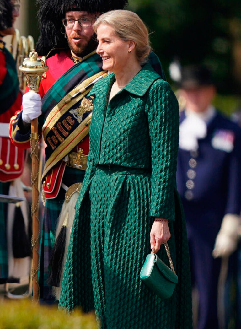 Sophie Duchess of Edinburgh's style with outfit by Suzannah