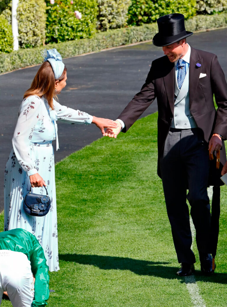 Prince William and Carole Middleton at Royal Ascot