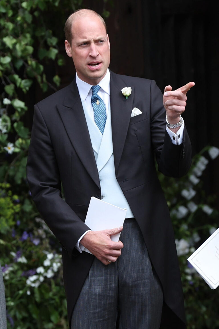 Prince William At Duke of Westminster's Wedding Solo