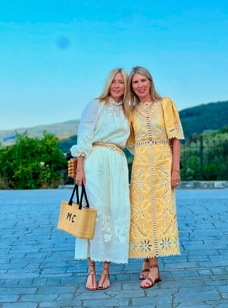 Marie-Chantal's style at the wedding in Pelion, Greece