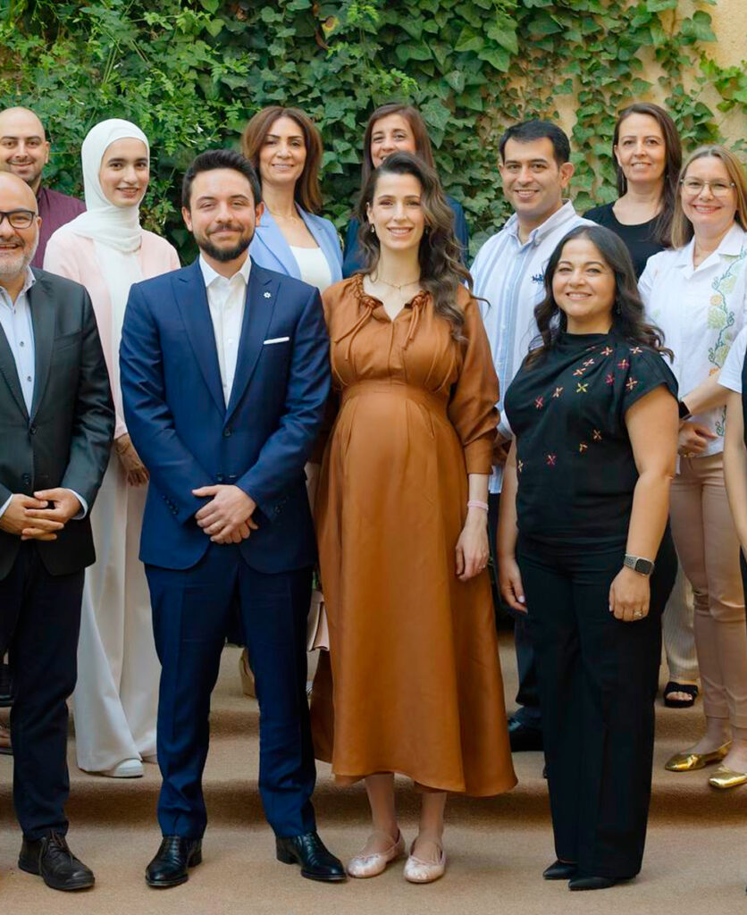 Princess Rajwa of Jordan's Maternity Style: Max Mara Dress