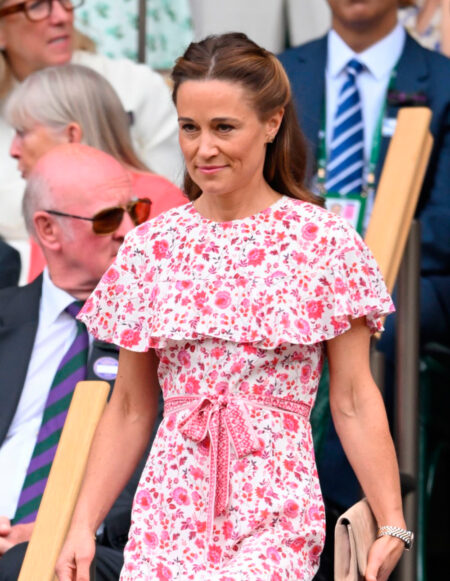 Pippa Middleton in Floral Dress by Beulah at Wimbledon