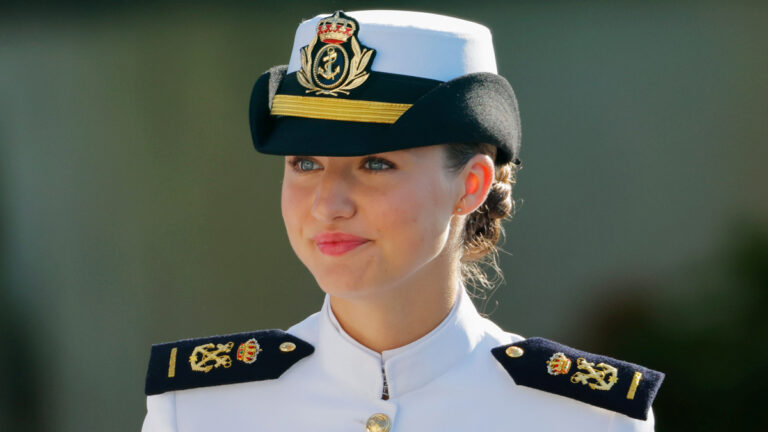 Princess Leonor Begins Naval Training in White Uniform