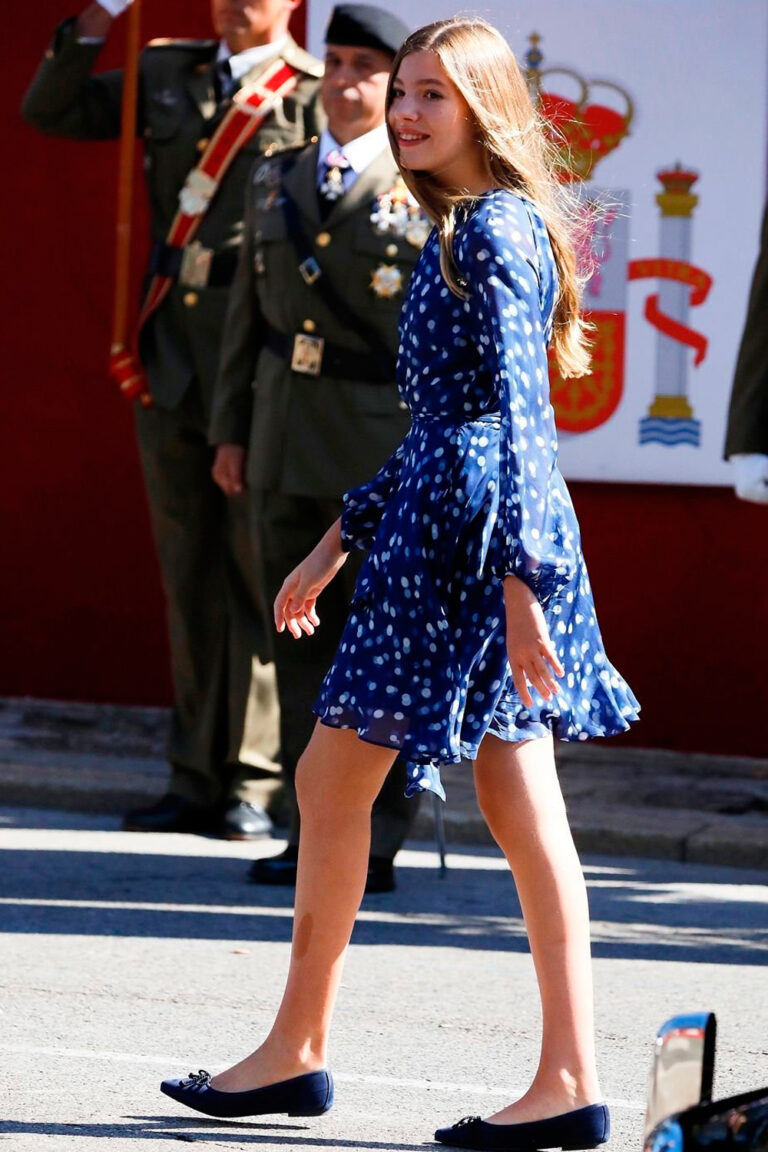 Infanta Sofia in Polka Dot Dress at Oviedo Event