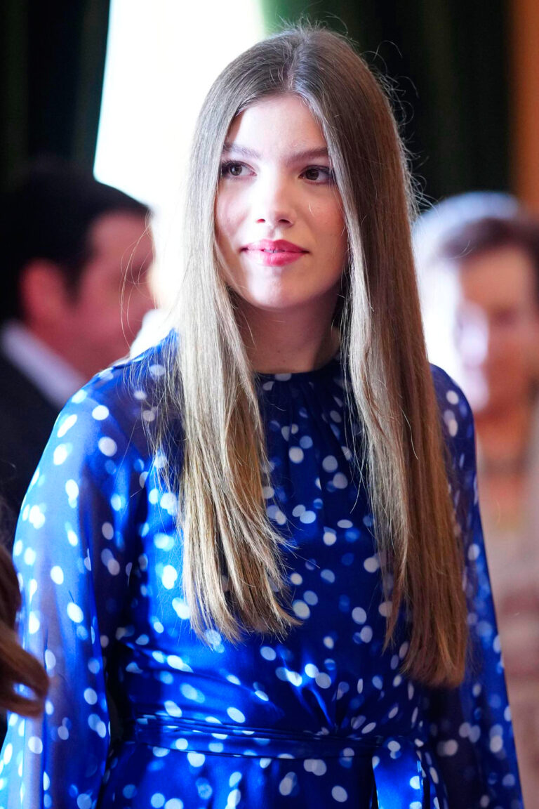 Infanta Sofia in Polka Dot Dress at Oviedo Event