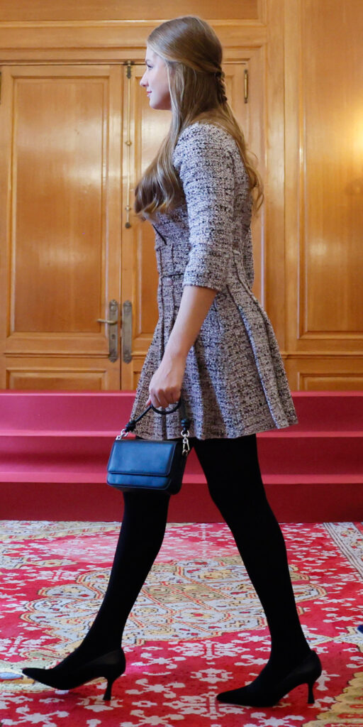 Princess Leonor in Tweed Dress by Maje | All Details