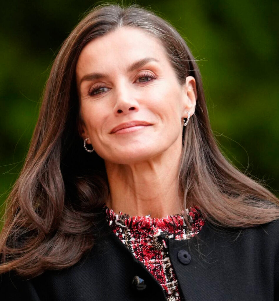 Queen Letizia's Winter Style: Tweed Jacket and Cape Coat