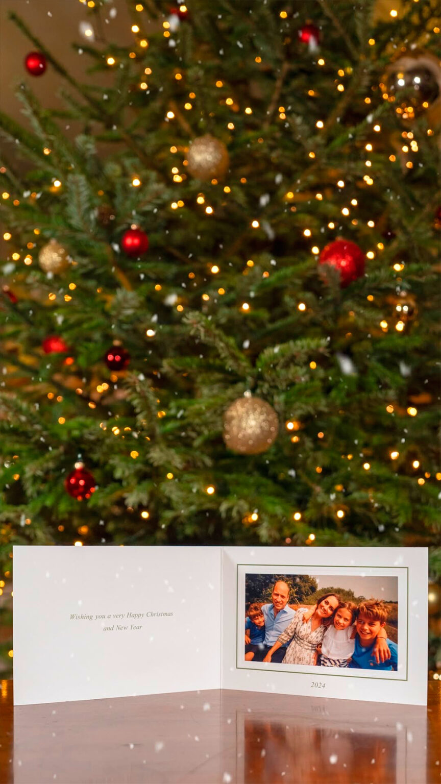 Prince William and Kate Middleton Christmas Card 2024