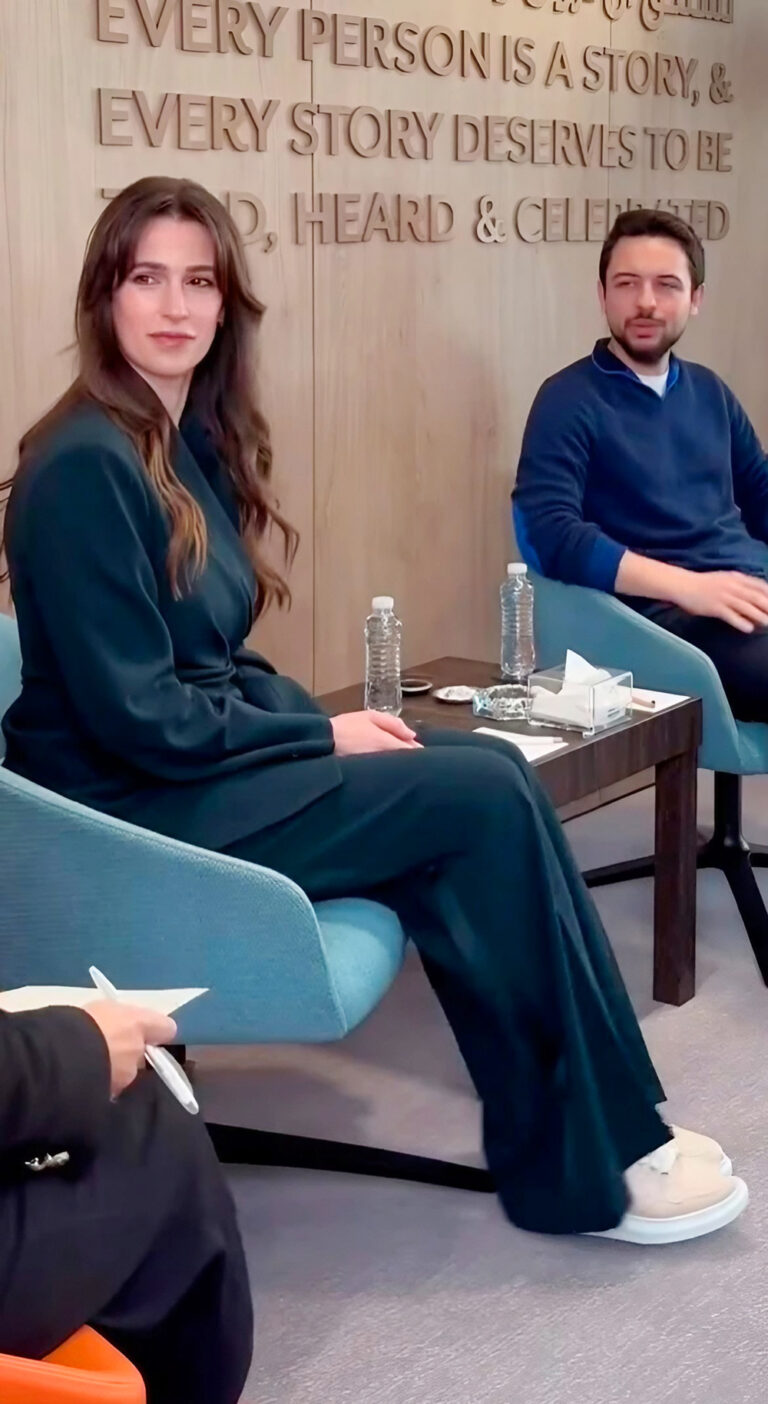 Comfortable Style: Princess Rajwa in Max Mara Outfit and Sneakers