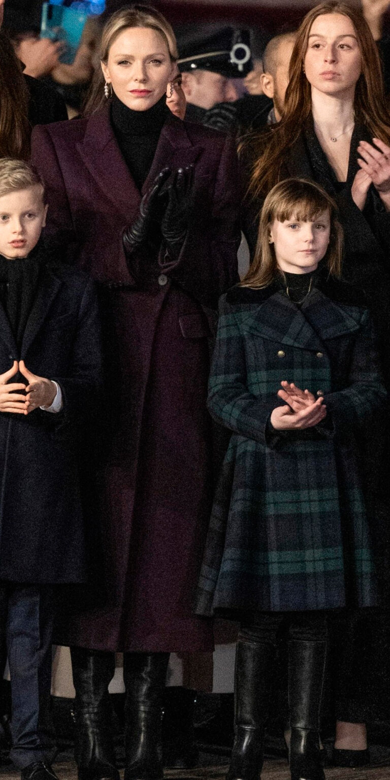 Princess Charlene and Gabriella in Saint Dévote Celebration