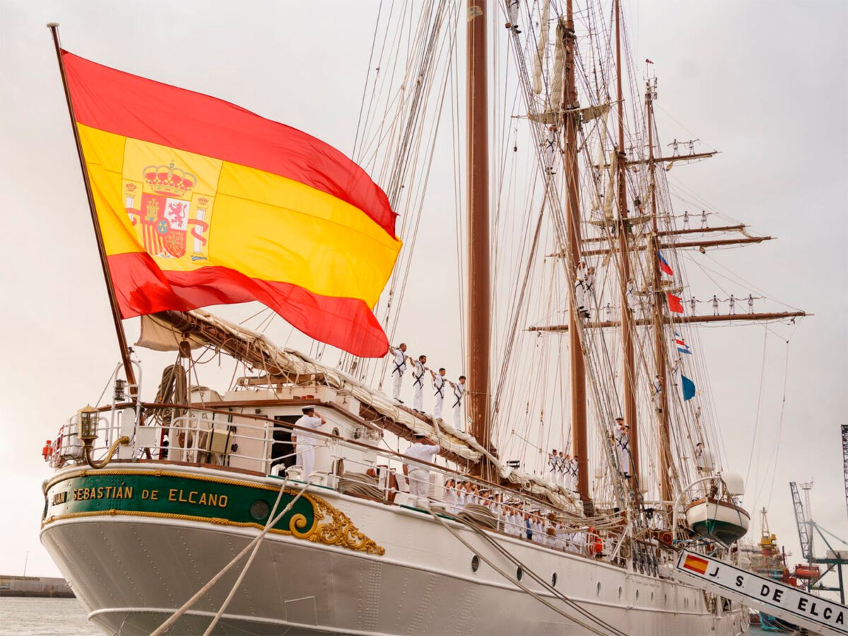 Princess Leonor's First Stop in Tenerife with Ship Elcano