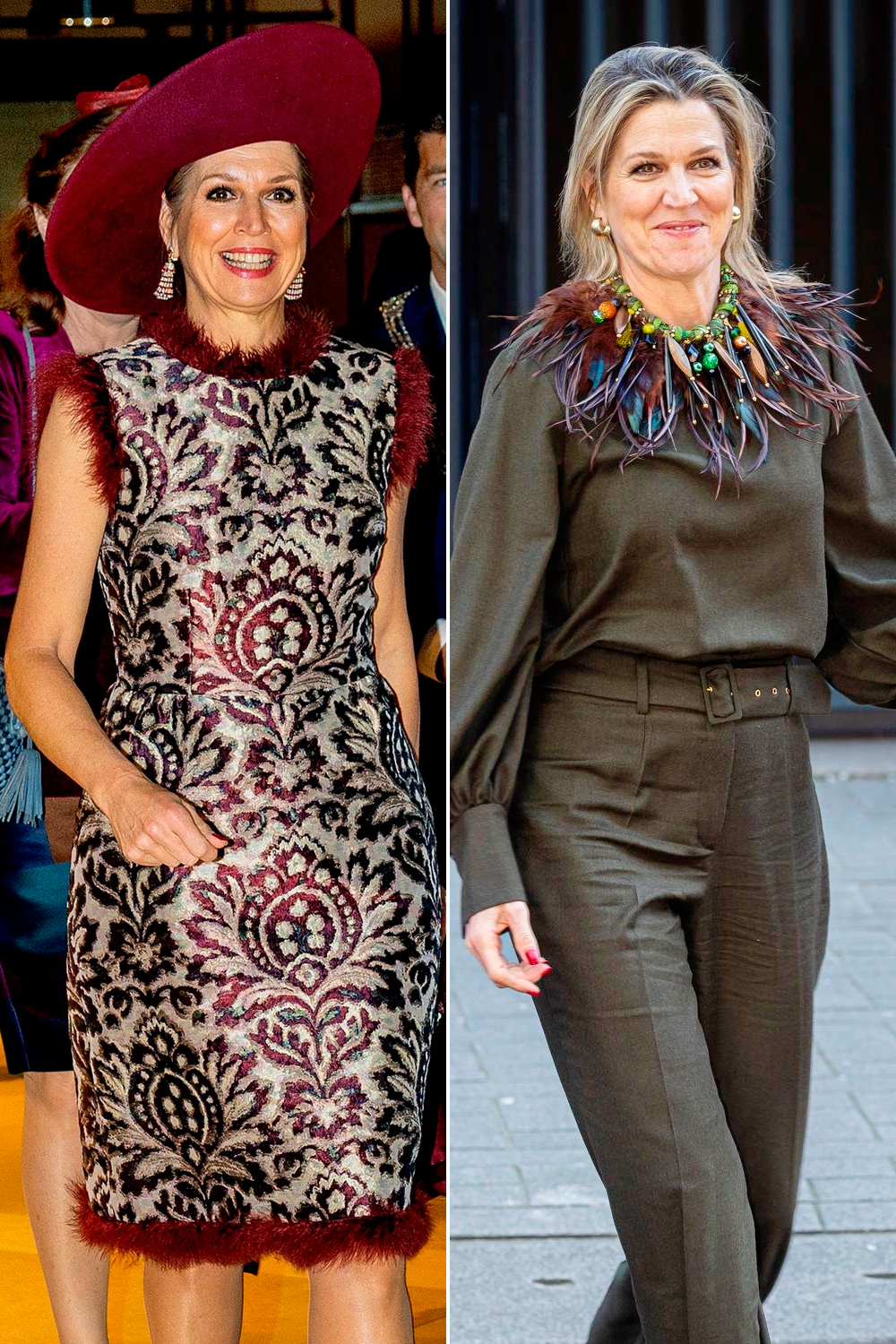 Queen Maxima's Natan's Outfits in Rotterdam and The Hague