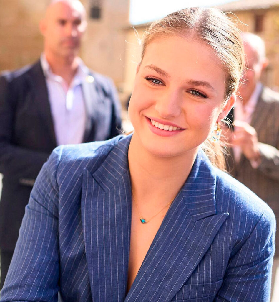 Princess Leonor in Ralph Lauren Pinstripe Blazer in Navarra